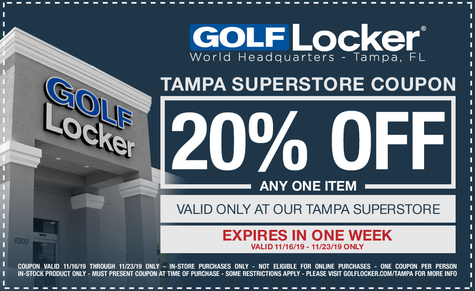 Golf Locker Tampa Coupon 11-15-19