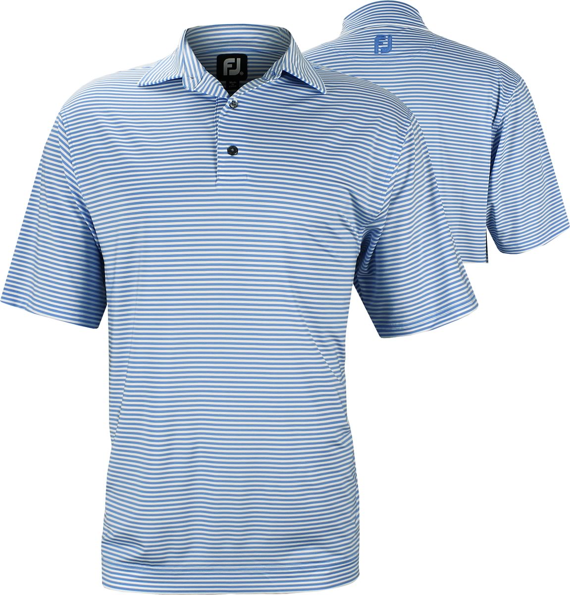 FootJoy ProDry Lisle Feeder Stripe Golf Shirts with Self Collar